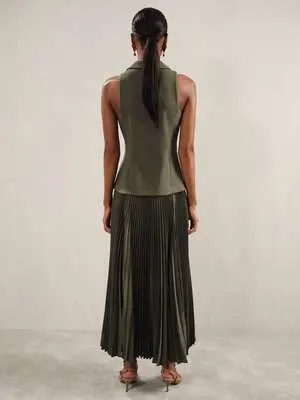 Acler Stinford Pleated Midi Dress
