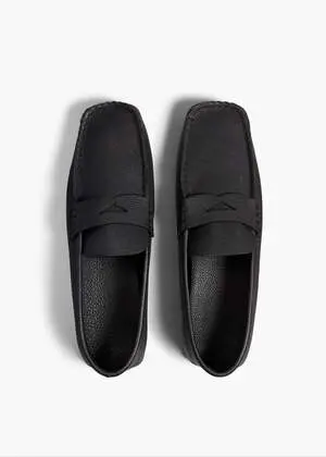 Khaite Billy Loafer In Pebbled Leather - Black