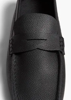 Khaite Billy Loafer In Pebbled Leather - Black