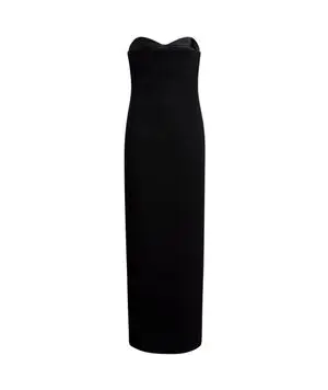 Khaite Yael Strapless Dress - Black