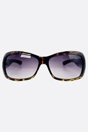 GIANT VINTAGE SUNGLASSES Giant Vintage Done Up Sleek Y2k Sunglasses - Tortoise/smoke