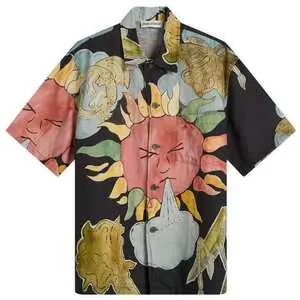 Our Legacy Box Short Sleeve Shirt - Solar Power Print
