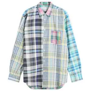 Comme Des Garçons Mix Check Button Down Shirt