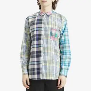 Comme Des Garçons Mix Check Button Down Shirt