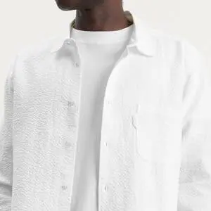 You Must Create Curtis Seersucker Shirt - White