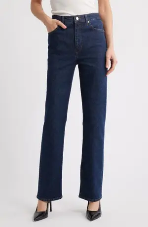 FRAME The Ruler High-waist Straight-leg Jeans - Taboo