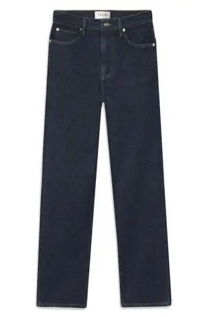 FRAME The Ruler High-waist Straight-leg Jeans - Taboo
