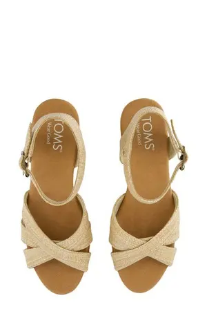 Toms Majorca Platform Sandals - Natural