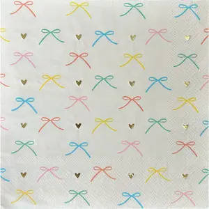 JOLLITY & CO Bows Large Napkins - Assorted Pre-pack