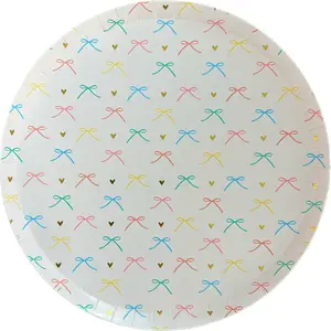 JOLLITY & CO Bows Dessert Plates - Assorted Pre-pack