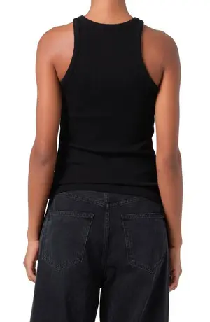 AGOLDE Rayne Rib Tank - Black