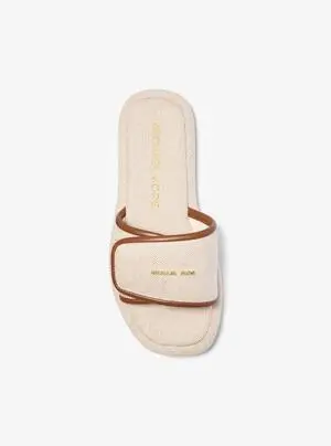 Michael Kors Suki Canvas Slide Sandal