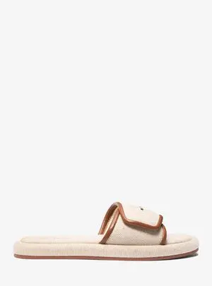 Michael Kors Suki Canvas Slide Sandal