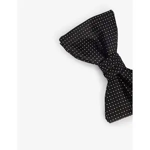 Hugo Micro-dot Silk Bow Tie - Black