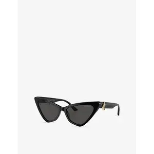 JIMMY CHOO Jc5008 Cat-eye Sunglasses - Black