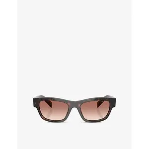 Prada Butterfly-frame Acetate Sunglasses - Brown