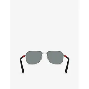 Prada Square-frame Sunglasses - Silver