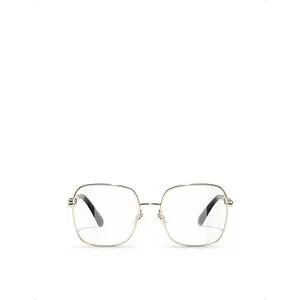 Chanel Ch2215 Square-frame Optical Glasses - Gold