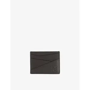 Loewe Puzzle Edge Plain Leather Card Holder - Dark Grey