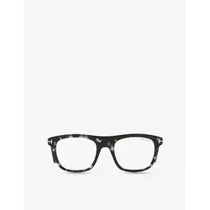 TOM FORD Square-frame Acetate Optical Glasses - Brown