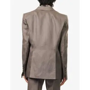 Rick Owens Double-breasted Regular-fit Linen Blazer