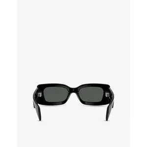 Versace Ve4474u Rectangle-frame Sunglasses - Black