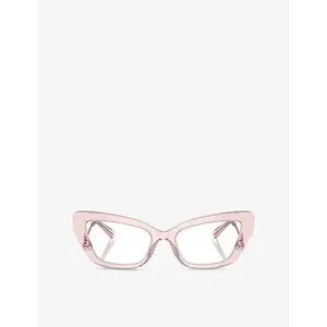 Dolce & Gabbana Acetate Cat-eye Optical Glasses - Pink
