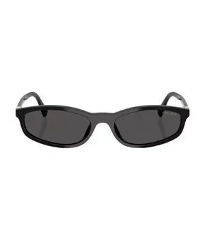 Miu Miu Mu A06s Oval Sunglasses - Black