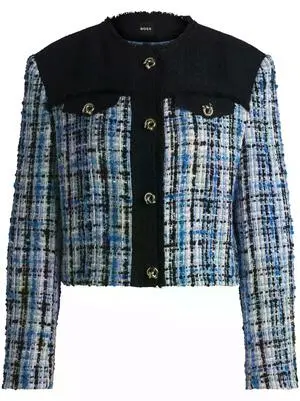 BOSS Tweed Jacket - Blue