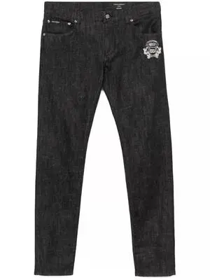 Dolce & Gabbana Logo-patch Skinny Jeans