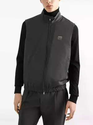 Dolce & Gabbana Logo-plaque Vest - Grey