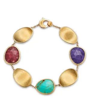 Marco Bicego 18k Yellow Lunaria Color Stone Bracelet - Gold
