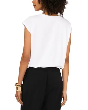 Vince Camuto Cropped Top - Ultra White
