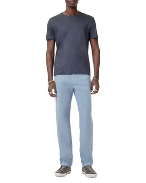 John Varvatos Flint Linen Blend Flared Leg Pants - Old Blue