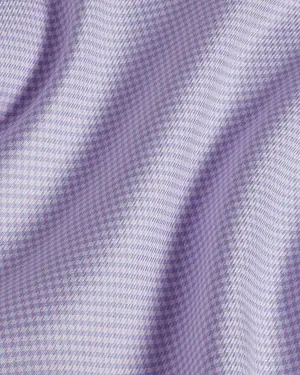 David Donahue Slim Fit End On End Twill Check Dress Shirt