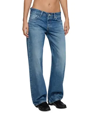 EB DENIM Low Rise Baggy Straight Jeans