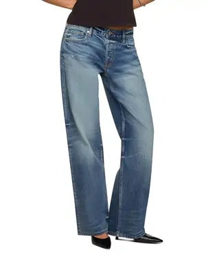 EB DENIM Low Rise Baggy Straight Jeans - Tommy
