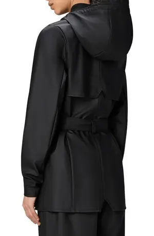 Rains Curve Waterproof Rain Jacket - Black