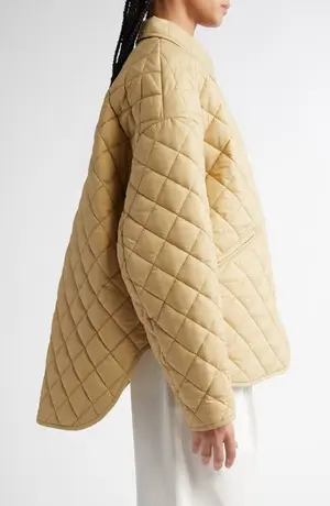 TOTEME Oversized Quilted Jacket - Desert