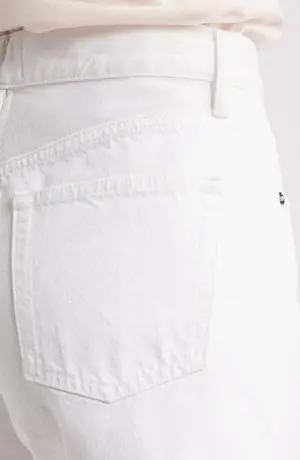 FRAME Hang High-waist Denim Shorts - White