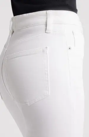 FRAME The Reboot High Waist Ankle Bootcut Jeans - White