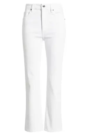 FRAME The Reboot High Waist Ankle Bootcut Jeans - White