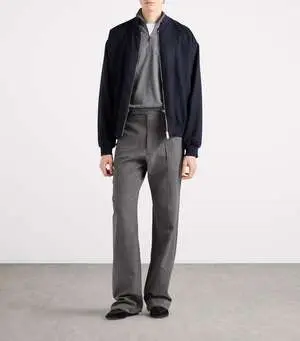 Prada Cashmere-silk Quarter-zip Sweater