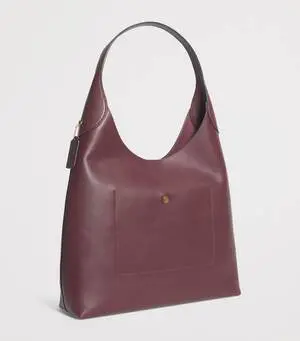 COACH Leather Brooklyn Shoulder Bag - Burgundy