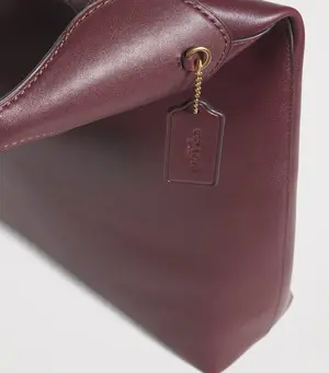 COACH Leather Brooklyn Shoulder Bag - Burgundy