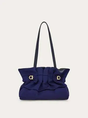 FERRAGAMO Ferragamo Soft Shoulder Bag Blue