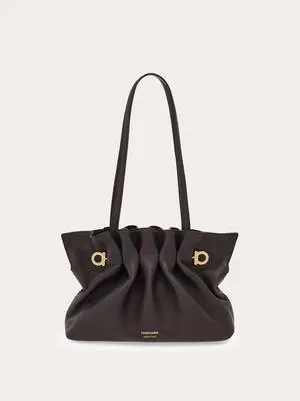 FERRAGAMO Soft Shoulder Bag - Brown