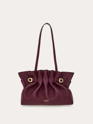 FERRAGAMO Soft Shoulder Bag - Violet