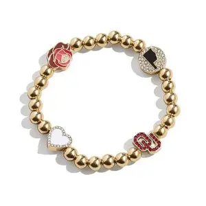 Baublebar Oklahoma Sooners Mixed Icon Pisa Bracelet - Gold