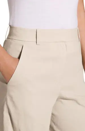Theory Linen Blend Wide Leg Pants